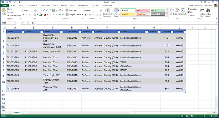 Viewing And Exporting The Pending Point In Time Report To Excel